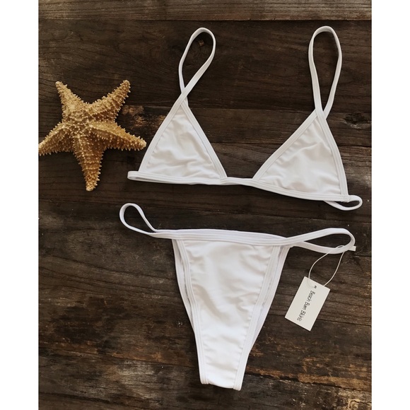 beachbumbikinisCA | Swim | High Leg Stringy Bikini Set | Poshmark